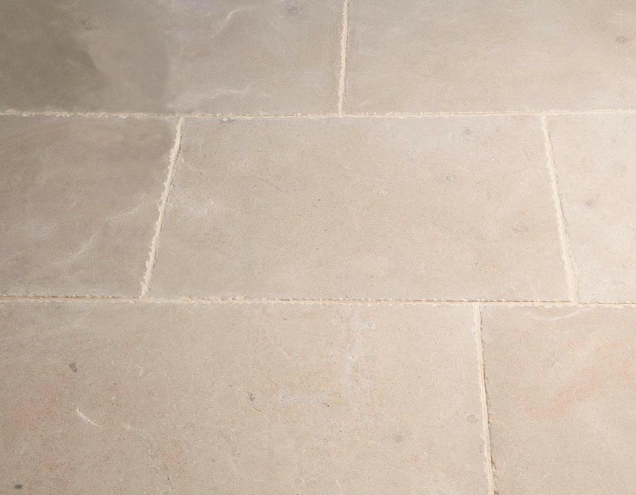 Rochelle Brushed Distressed Edge Limestone Floor