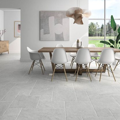 Country White Farmhouse Style Modular Porcelain Tile