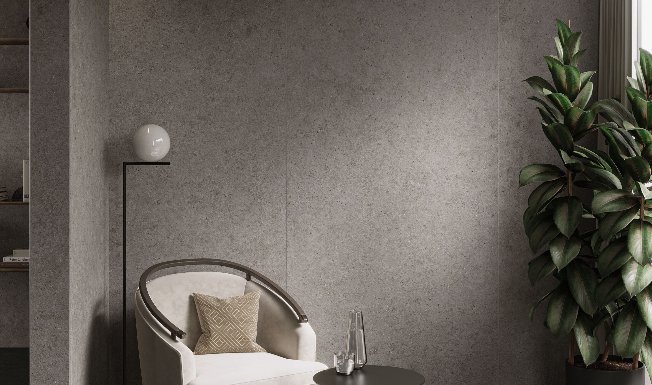 Boost Smoke Stone Effect Tile Minoli 600 x 600 and 120 x 120